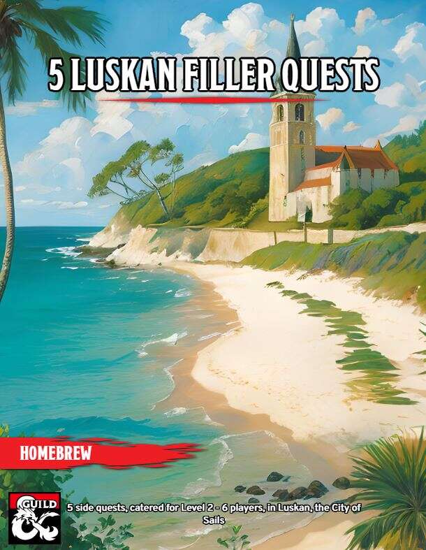 5 Luskan Filler Quests [With VTT Compatible Maps] - Dungeon Masters ...