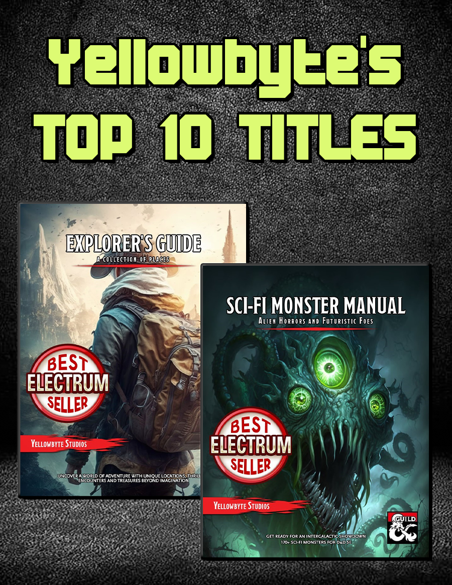 Yellowbyte's TOP 10 [BUNDLE] - Dungeon Masters Guild | DriveThruRPG