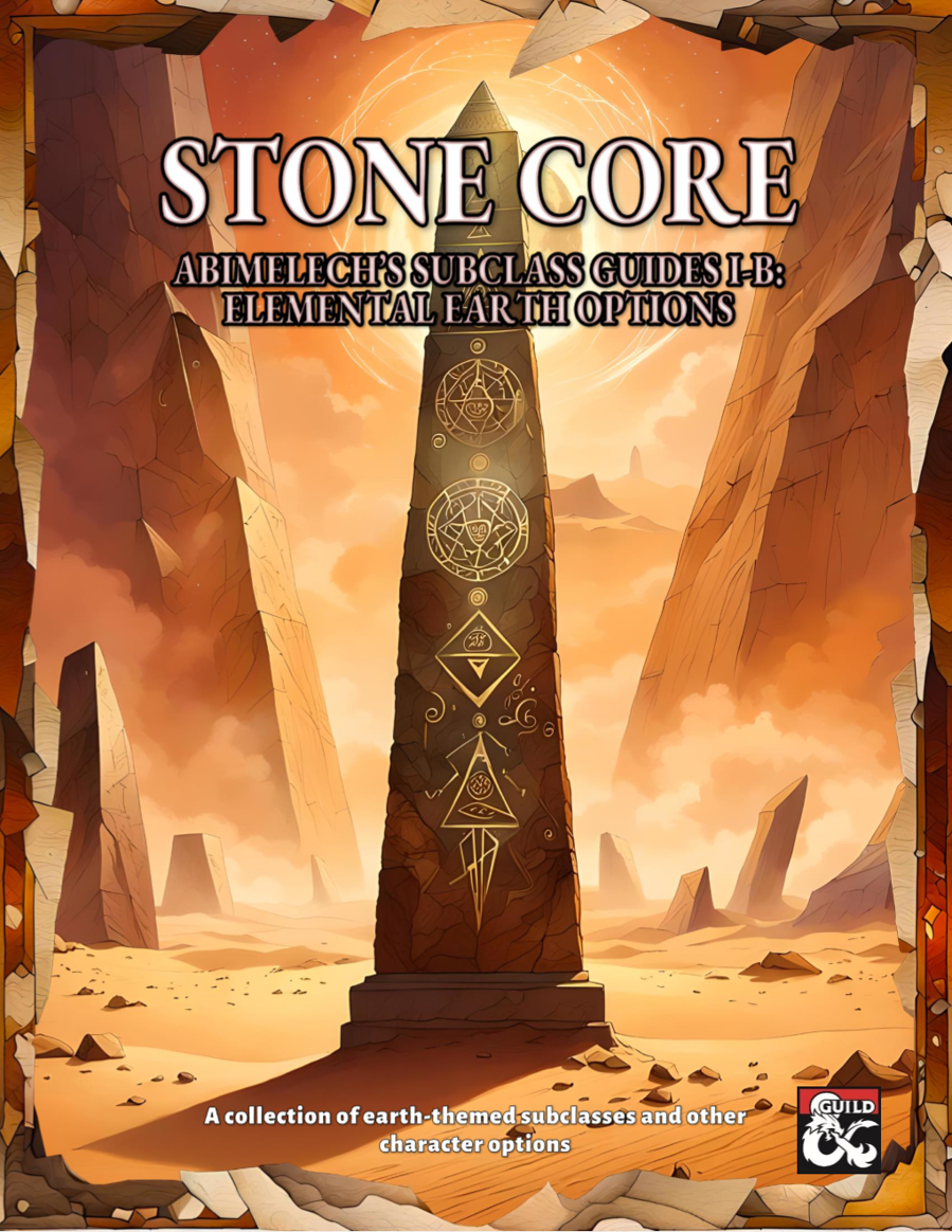 Stone Core - Abimelech’s Subclass Guides I-B: Elemental Earth Options ...