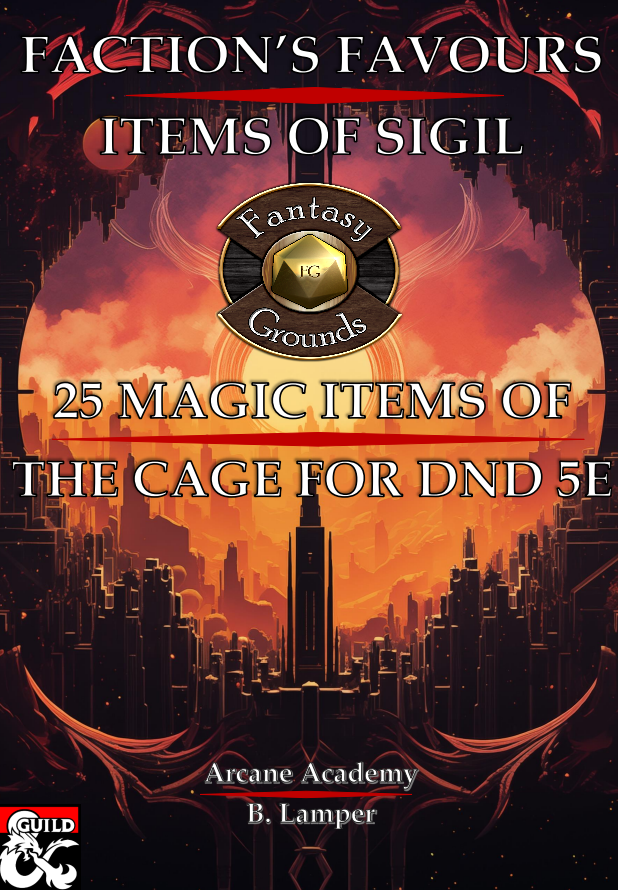 Factions Favours Items of Sigil (FG VTT): 25 Magic Items - Arcane Academy - Dungeon Masters ...