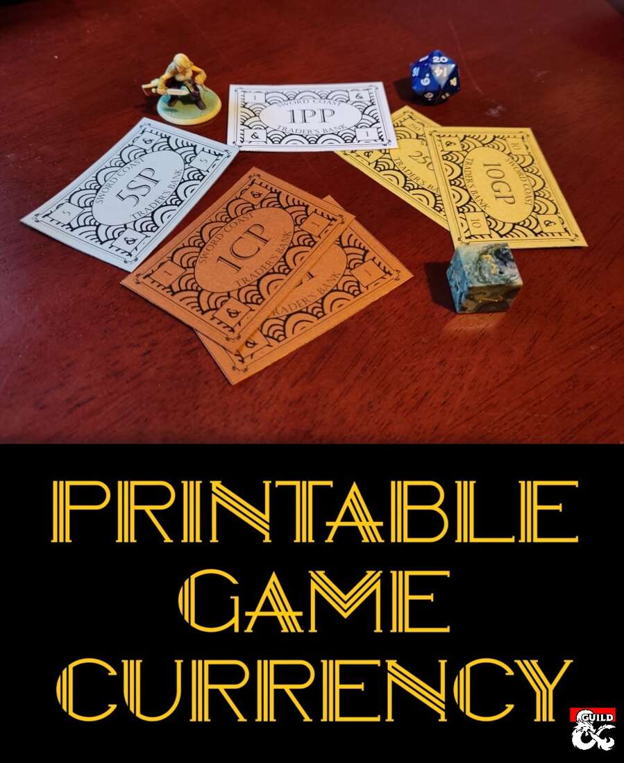 Printable Game Currency - Print cash for your DnD campaign! - Dungeon Masters Guild | DriveThruRPG
