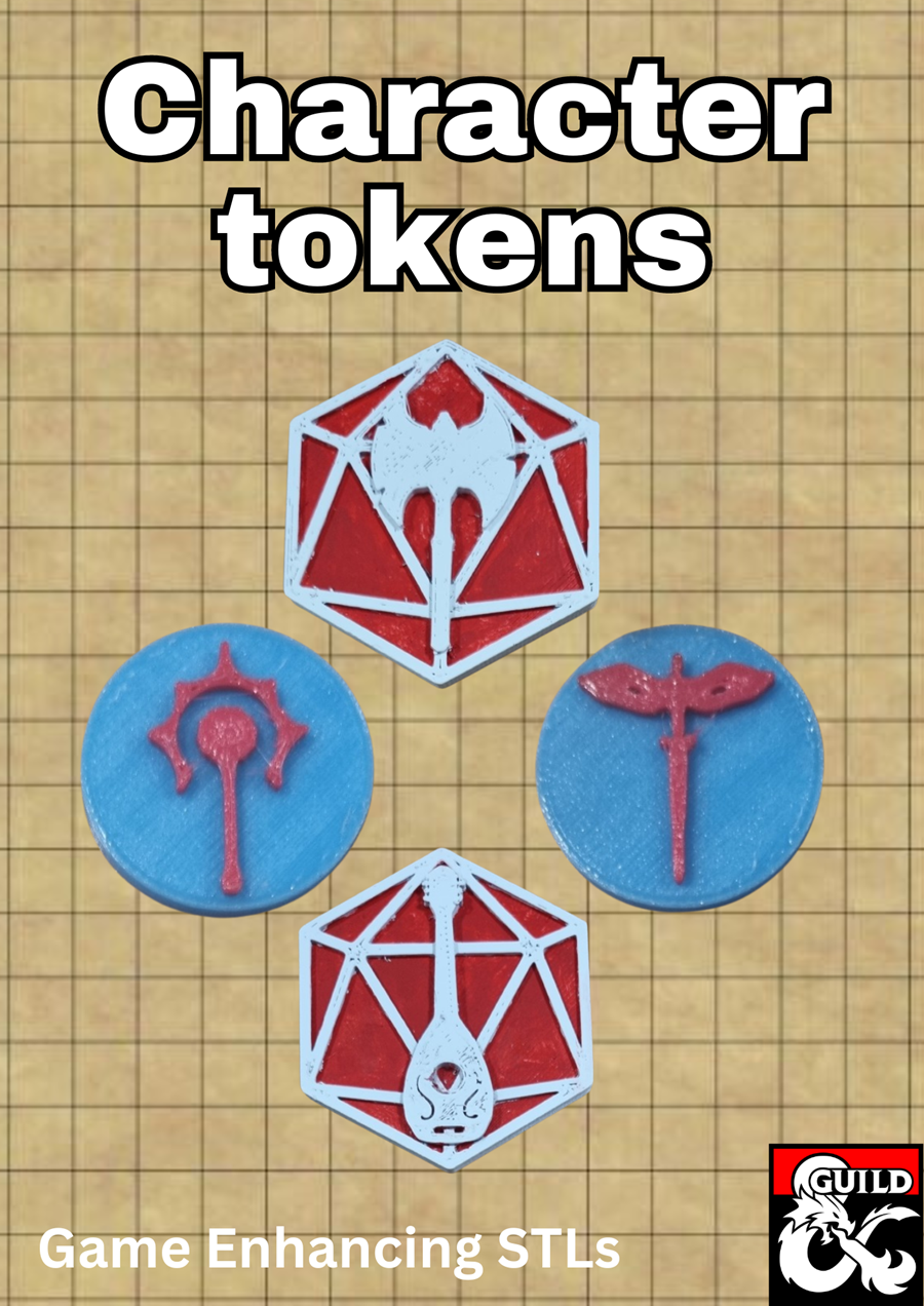 Class Tokens - STLs - Dungeon Masters Guild | DriveThruRPG
