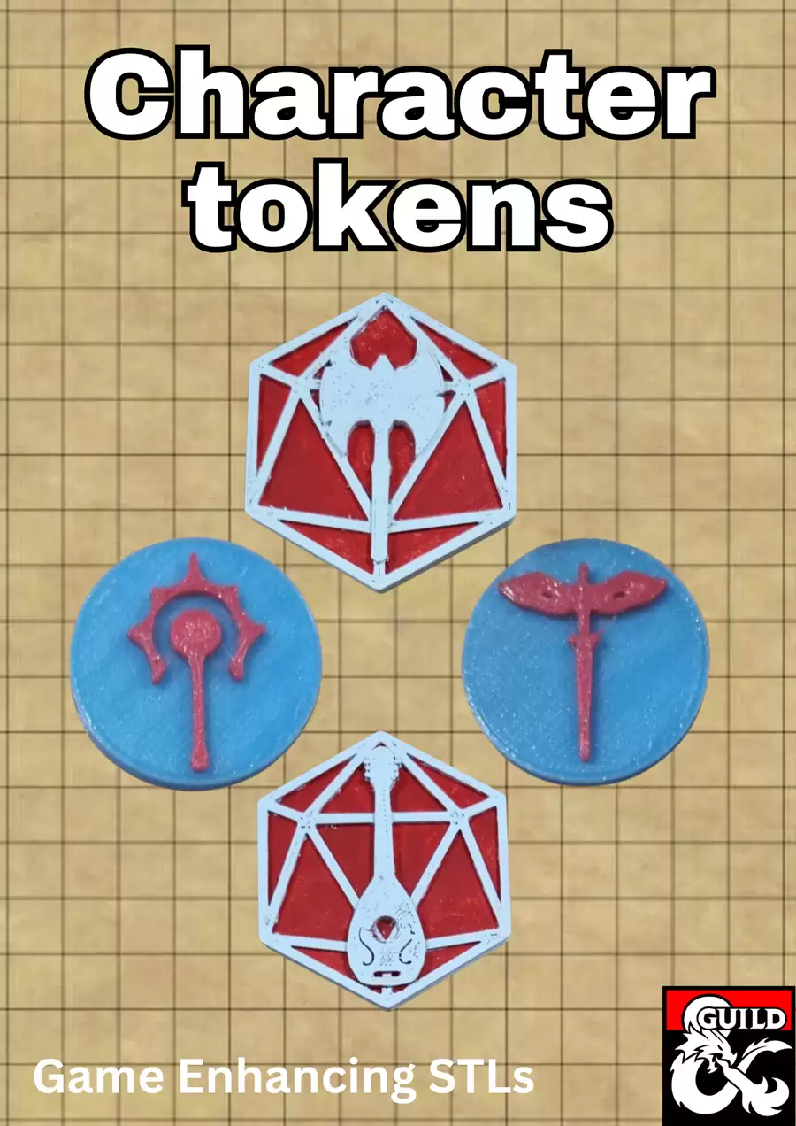 Class Tokens - STLs - Dungeon Masters Guild | DriveThruRPG