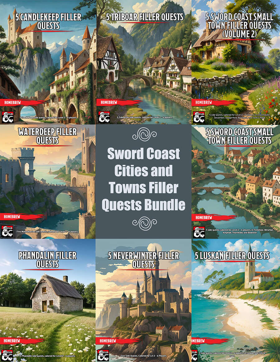 Sword Coast Cities & Towns Side Quests [BUNDLE] - Dungeon Masters Guild | DriveThruRPG