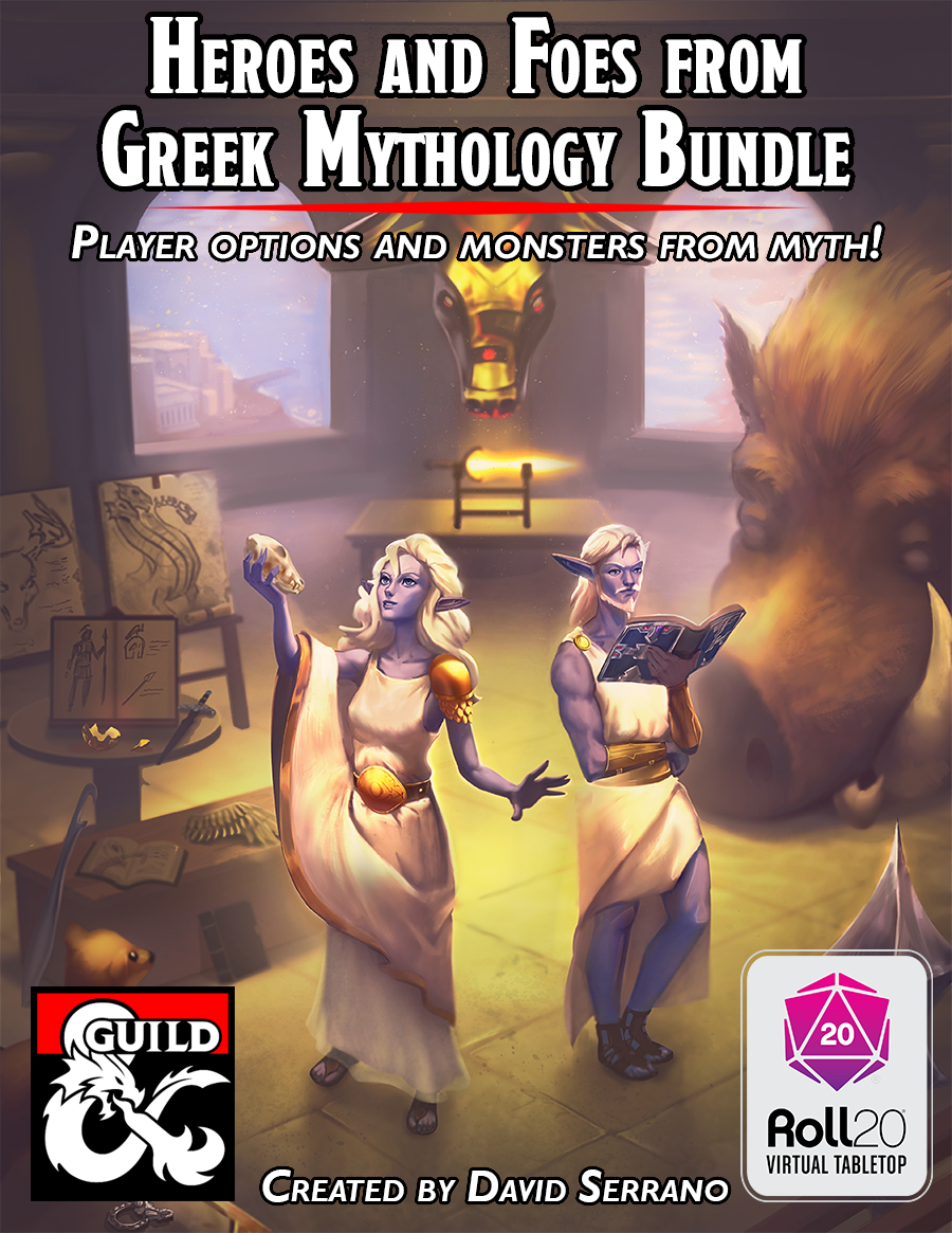 Heroes and Foes from Greek Mythology Roll20 [BUNDLE] - Dungeon Masters Guild | DriveThruRPG