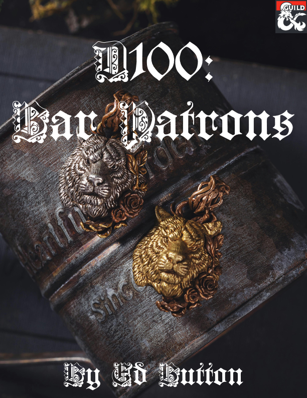D100: Bar Patrons - Dungeon Masters Guild | DriveThruRPG