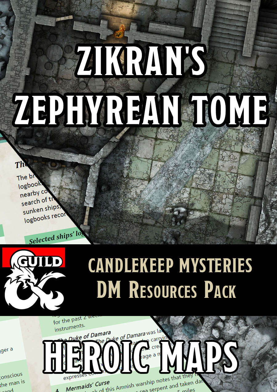 Candlekeep Mysteries: Zikran's Zephyrean Tome DM Resources Pack - Dungeon Masters Guild ...