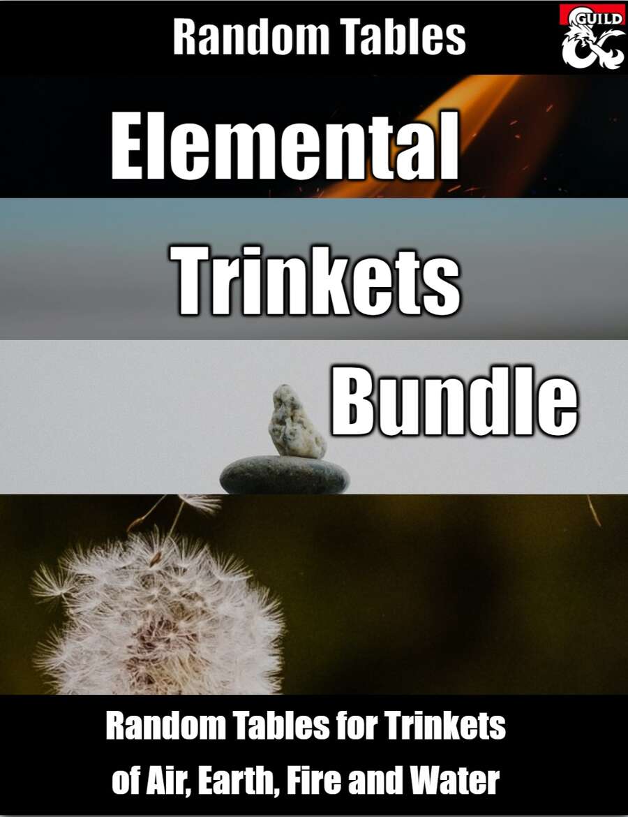 Elemental Trinkets Bundle - Random Tables [BUNDLE] - Dungeon Masters ...
