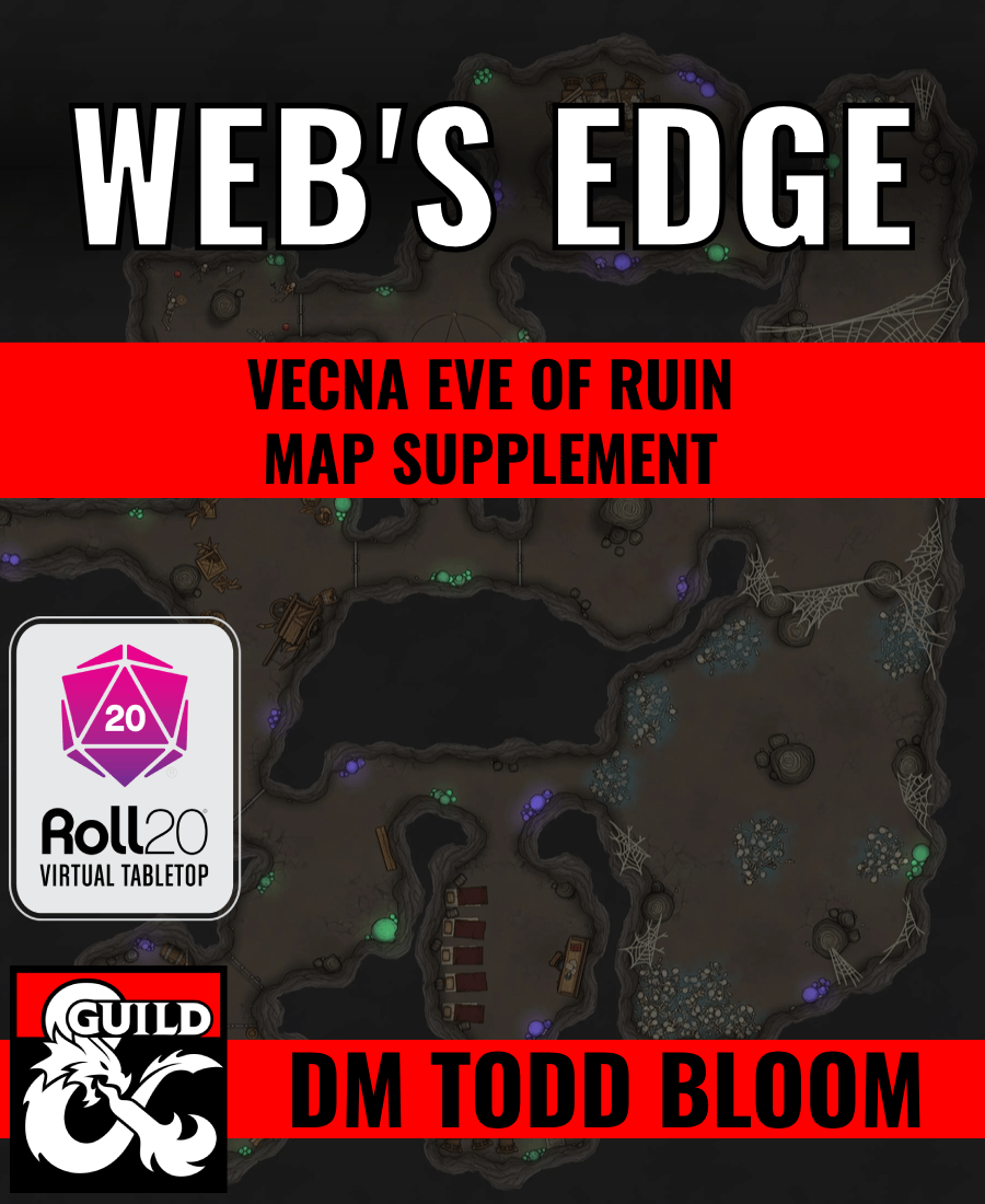 Vecna Eve of Ruin | Ch 2 Web's Edge Map Supplement (Roll20) - Dungeon Masters Guild | DriveThruRPG