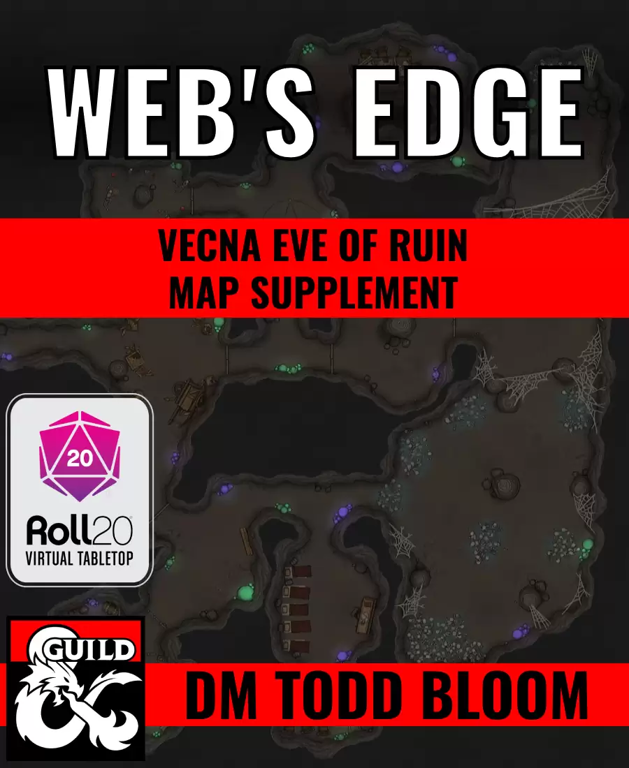 Vecna Eve of Ruin | Ch 2 Web's Edge Map Supplement (Roll20) - Dungeon Masters Guild | DriveThruRPG