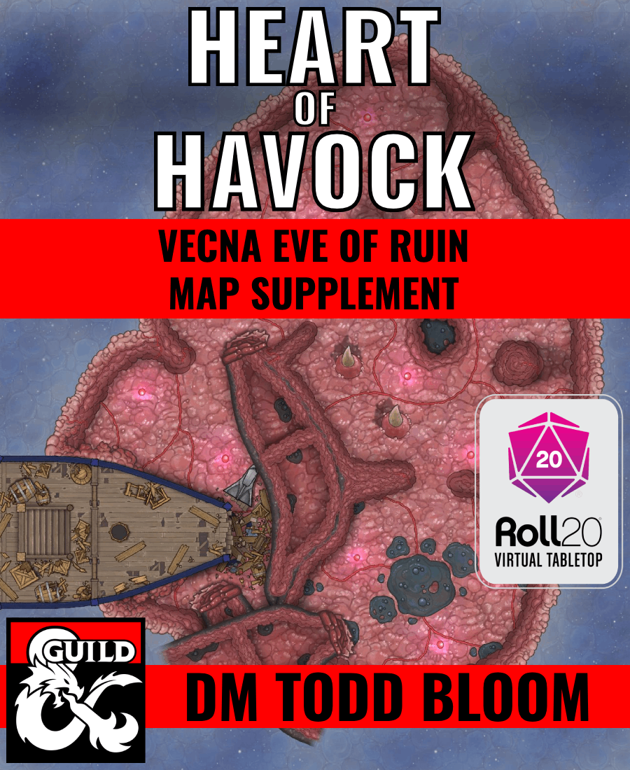 Vecna Eve of Ruin | Ch 3 Heart of Havock Map Supplement (Roll20) - Dungeon Masters Guild ...