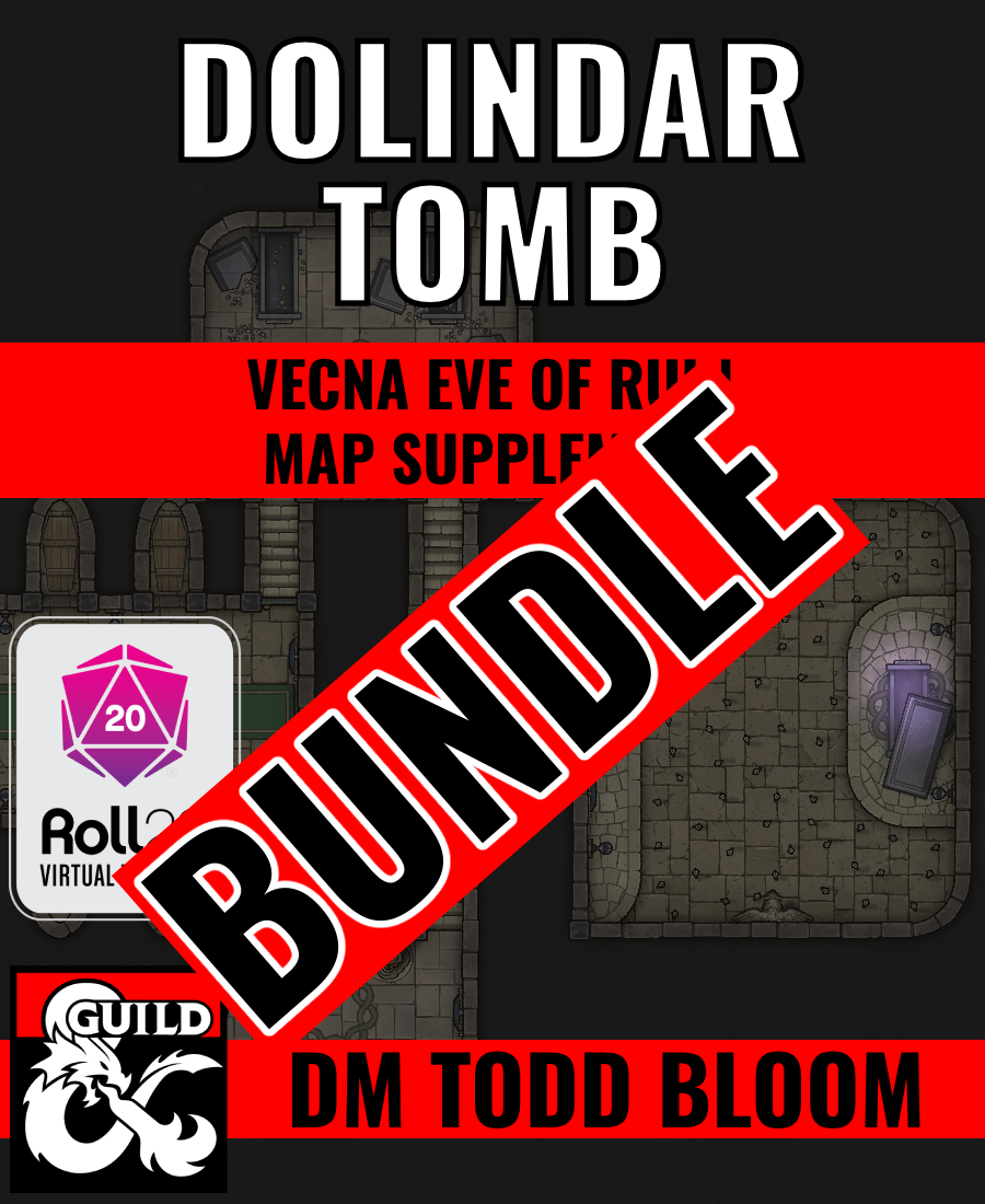 VEoR | Dolindar Tomb Maps (Downloads AND Roll20) [BUNDLE] - Dungeon Masters Guild | DriveThruRPG
