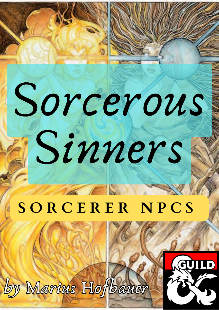 Sorcerous Sinners - Sorcerer NPC Villains - Dungeon Masters Guild | DriveThruRPG
