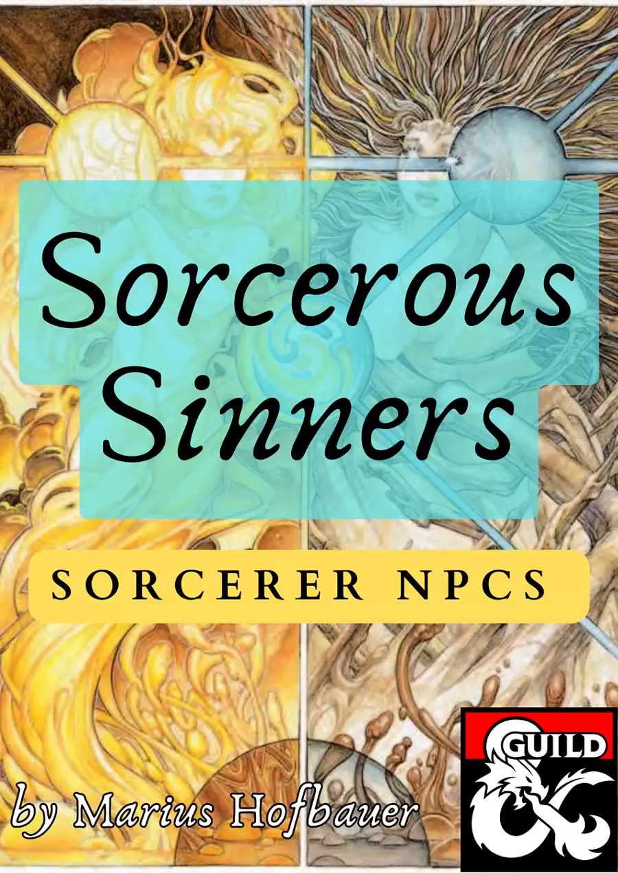 Sorcerous Sinners - Sorcerer NPC Villains - Dungeon Masters Guild | DriveThruRPG