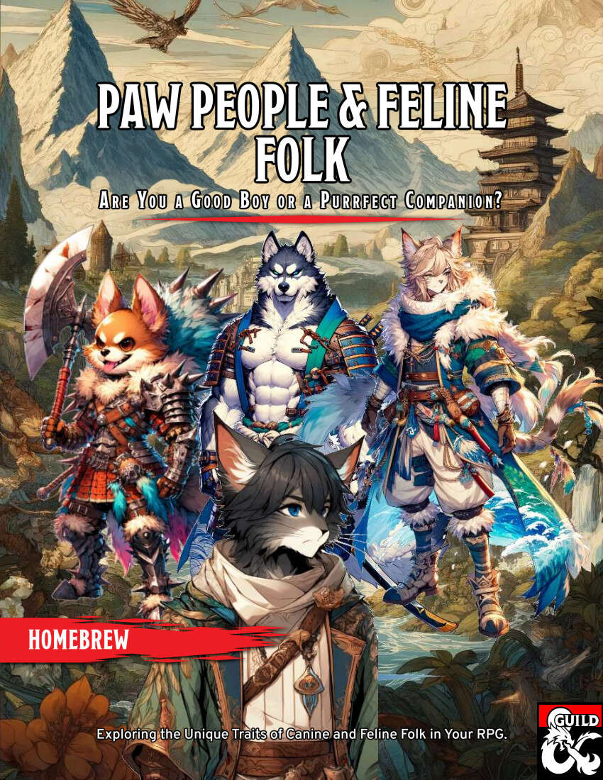 Paw People & Feline Folk - Dungeon Masters Guild | DriveThruRPG