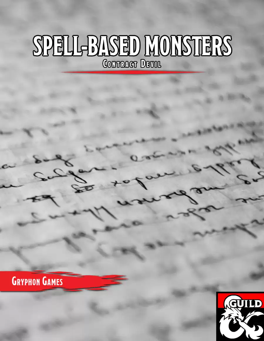 Spell-Based Monster - Contract Devil - Dungeon Masters Guild | DriveThruRPG