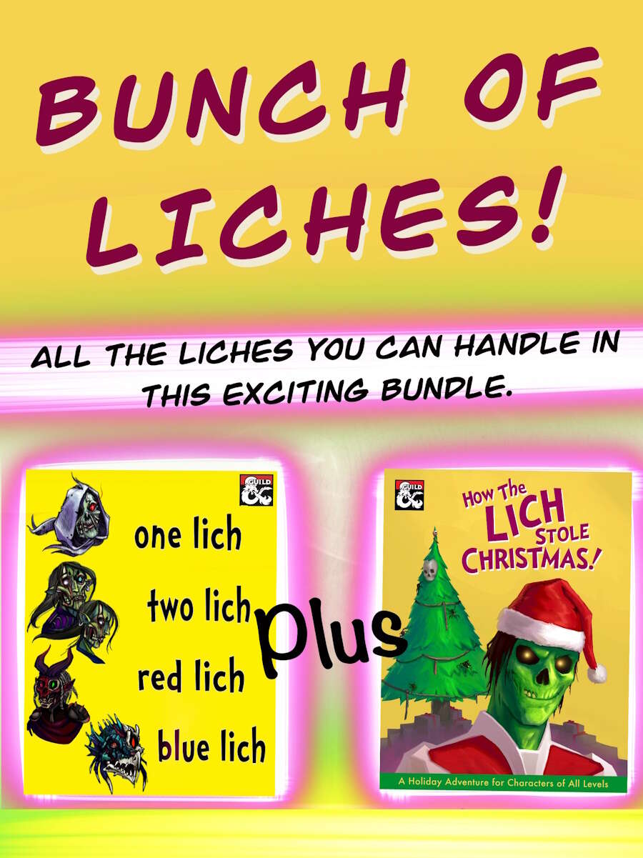 Bunch of Liches! [BUNDLE] - Dungeon Masters Guild | DriveThruRPG