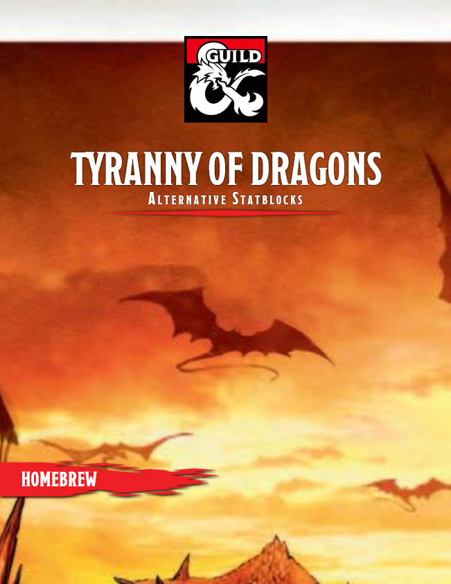 Tyranny of Dragons - Alternative Statblocks - Dungeon Masters Guild ...