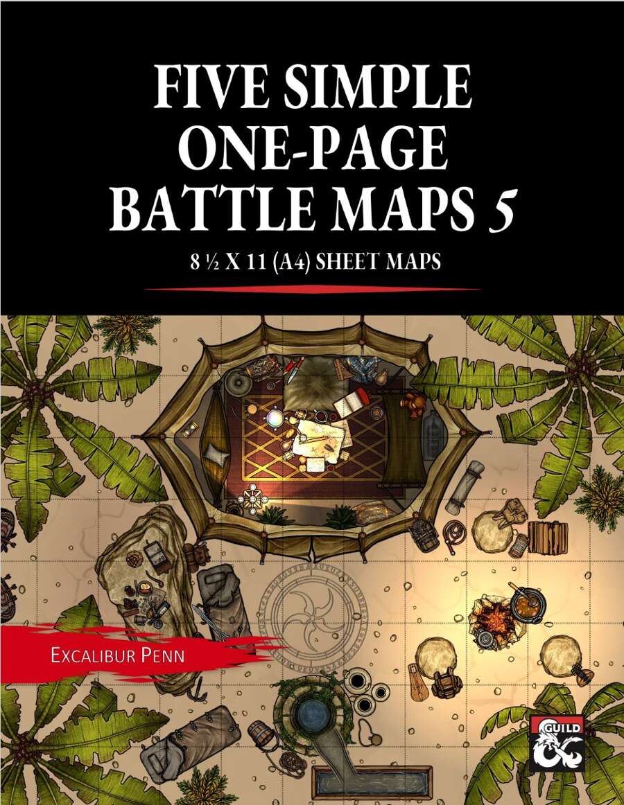 Five Simple One-Page Battle Maps 5 - Dungeon Masters Guild | DriveThruRPG