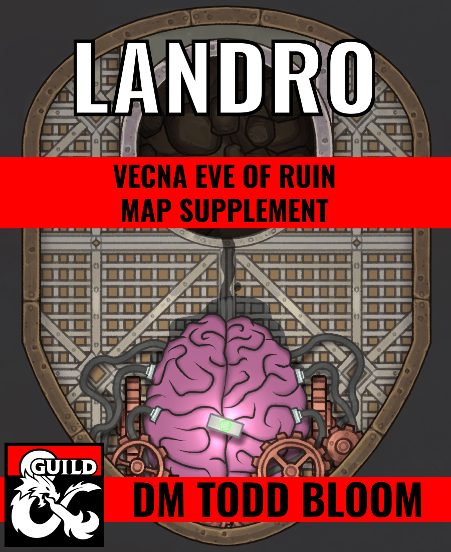 Vecna Eve of Ruin | Ch 4 Landro Map Supplement - Dungeon Masters Guild | DriveThruRPG
