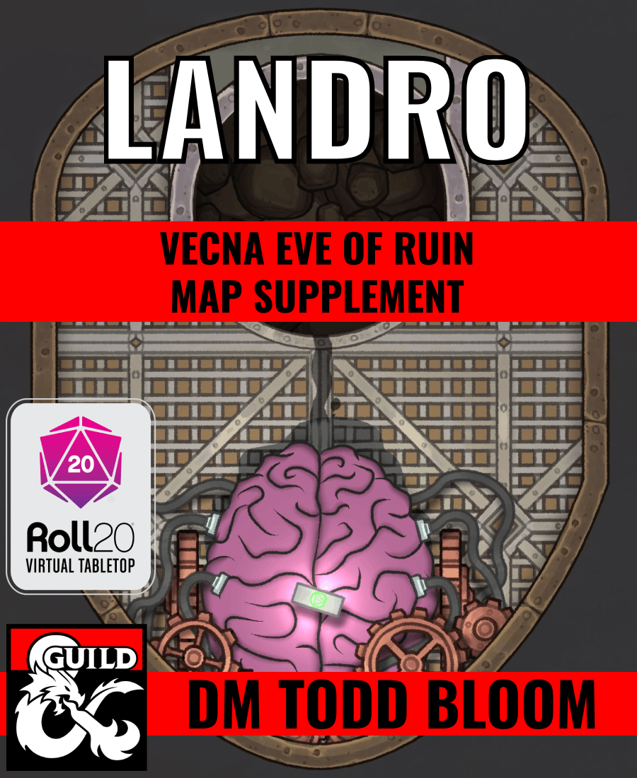 Vecna Eve of Ruin | Ch 4 Landro Map Supplement (Roll20) - Dungeon Masters Guild | DriveThruRPG