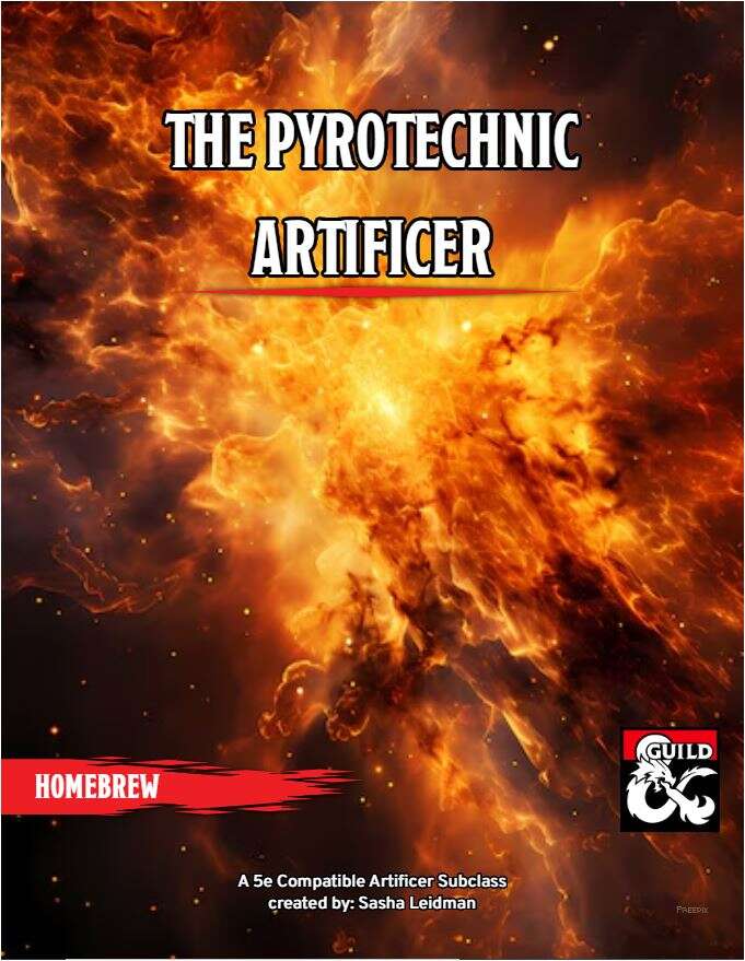 The Pyrotechnic Artificer - Dungeon Masters Guild | DriveThruRPG