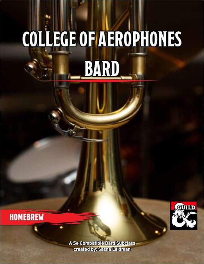 College of Aerophones Bard - Dungeon Masters Guild | DriveThruRPG