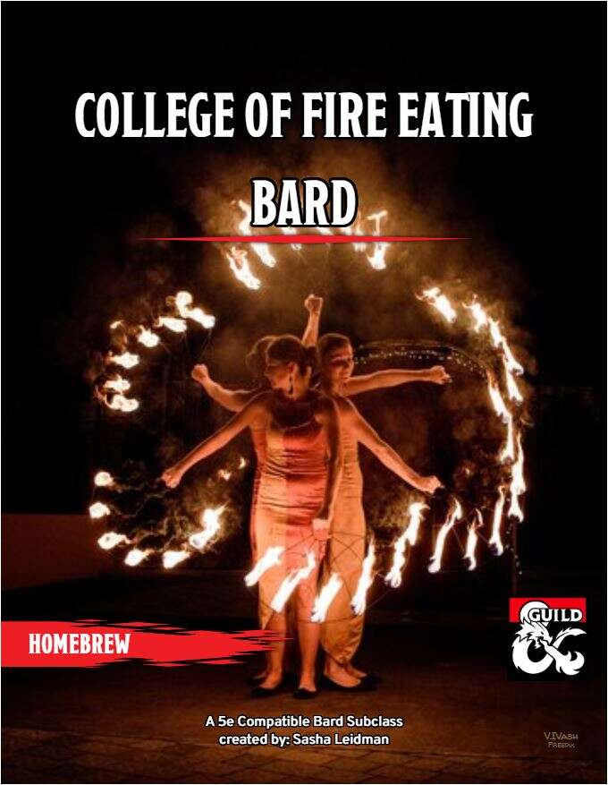College of Fire Eating Bard - Dungeon Masters Guild | DriveThruRPG