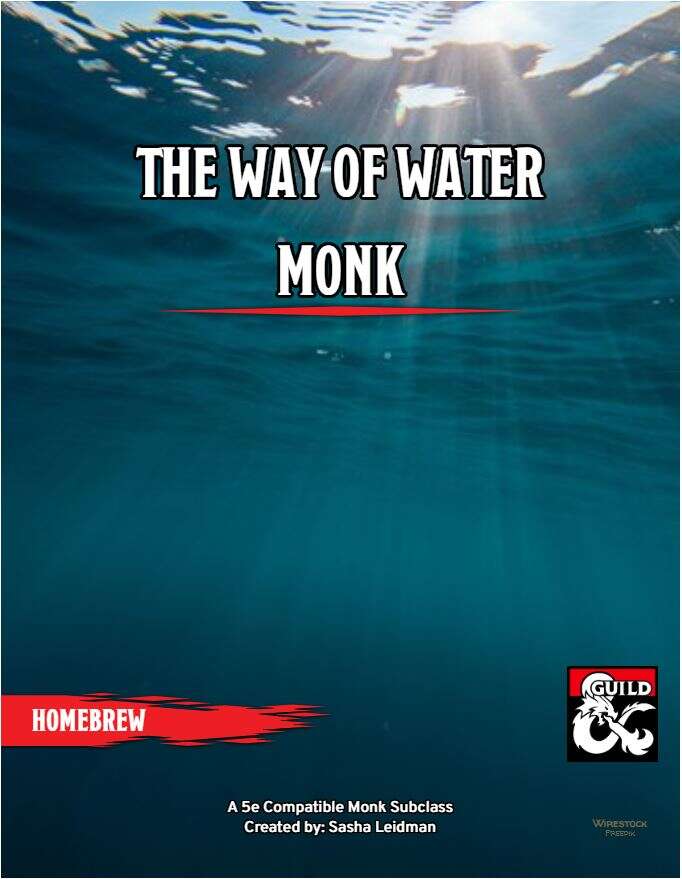 Way of Water Monk - Dungeon Masters Guild | DriveThruRPG