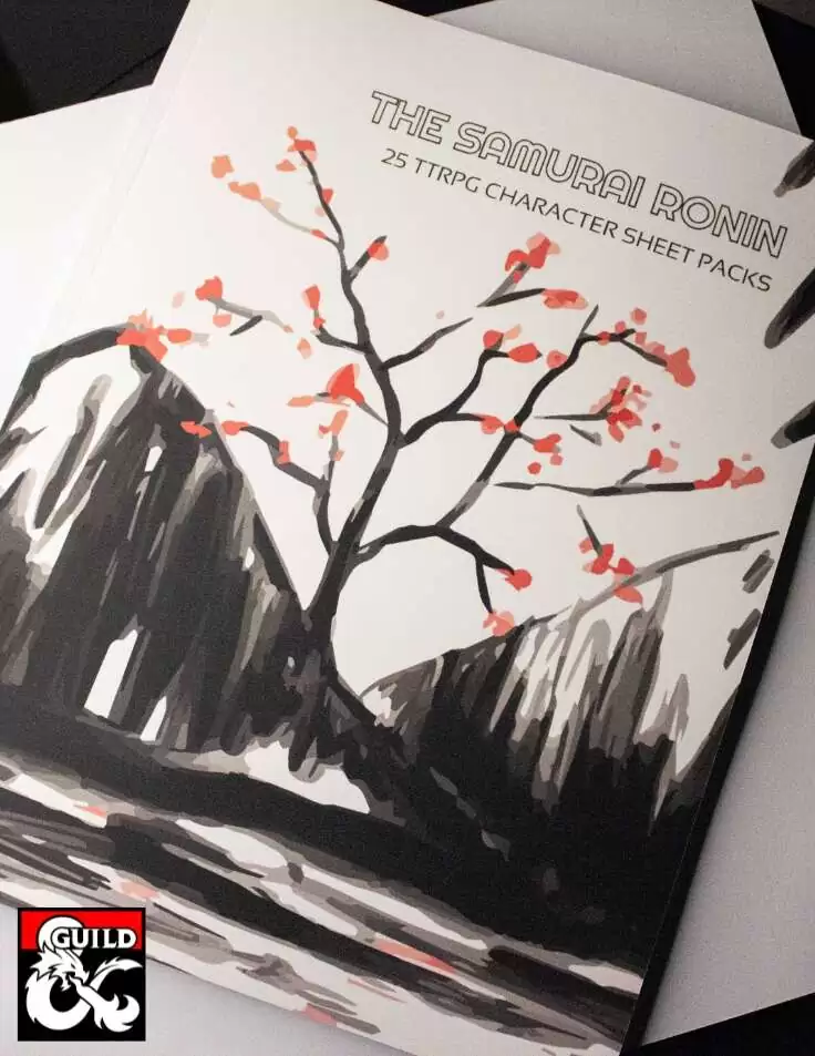 Lone Samurai TTRPG Character Sheet Printable PDF Pack - Dungeon Masters ...