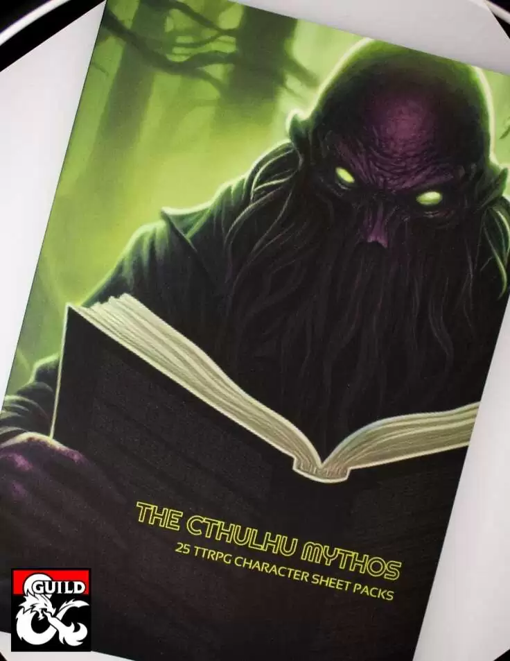 Cthulhu Mythos TTRPG Character Sheet Printable PDF Pack - Dungeon ...
