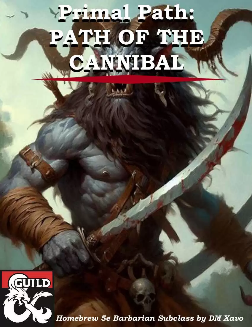Primal Path - Path of the Cannibal - Dungeon Masters Guild | DriveThruRPG