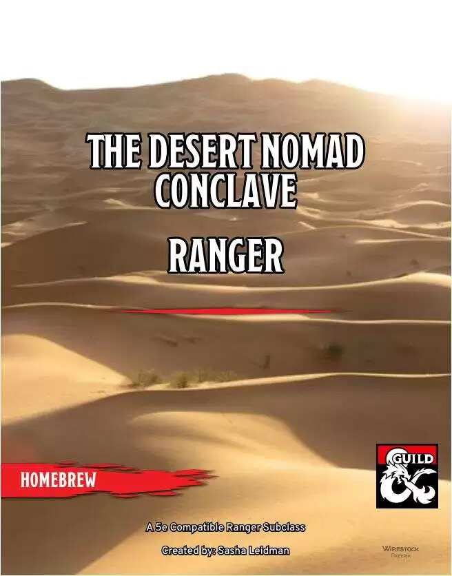 Desert Nomad Conclave Ranger - Dungeon Masters Guild | DriveThruRPG