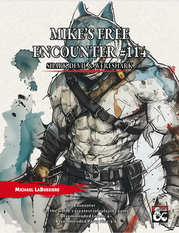 Mike's Free Encounter #114: Shark Devil & Wereshark - Dungeon Masters ...