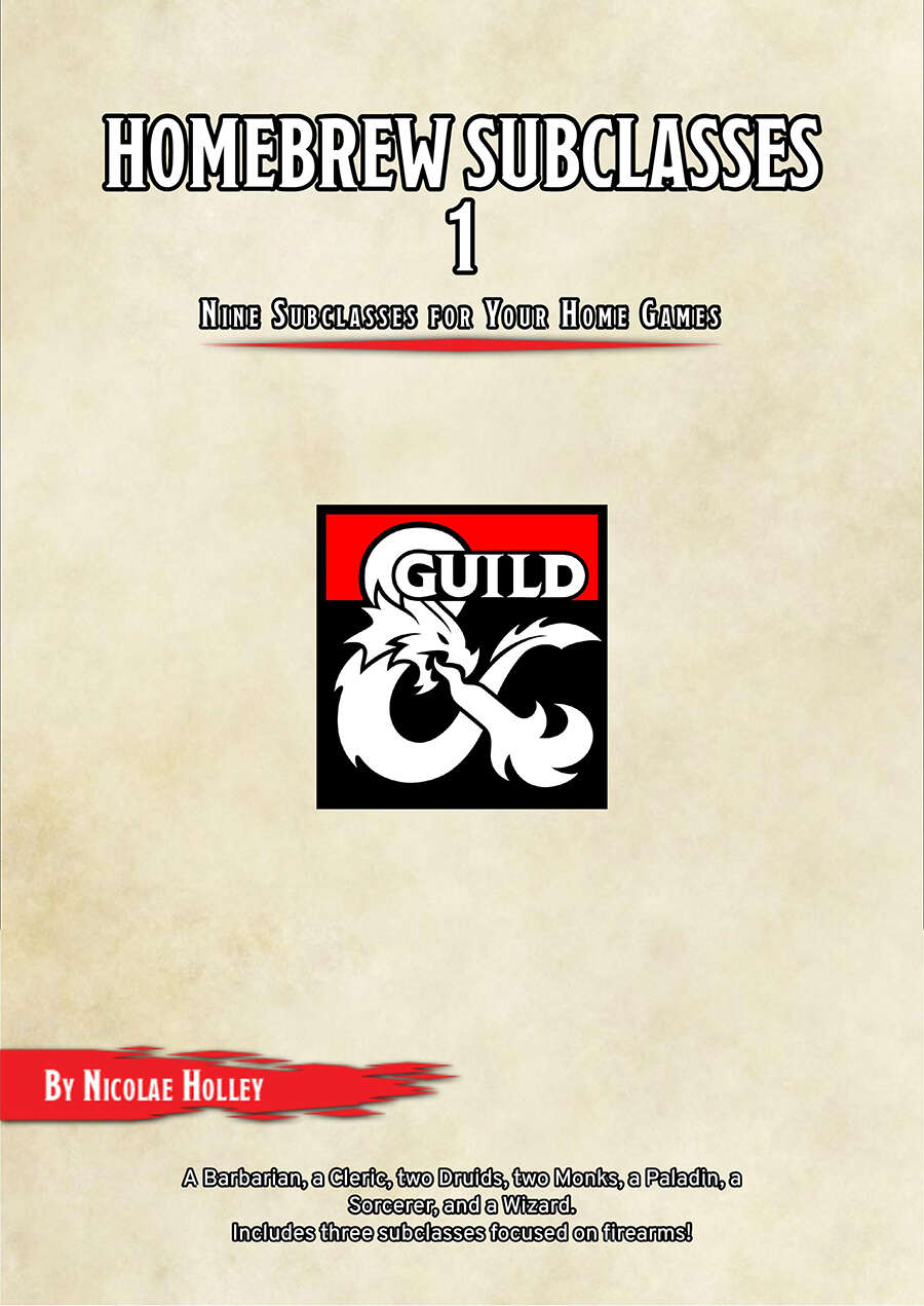 Homebrew Subclasses 1 - Dungeon Masters Guild | DriveThruRPG