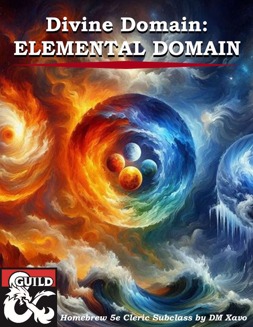 Divine Domain - Elemental Domain - Dungeon Masters Guild | DriveThruRPG