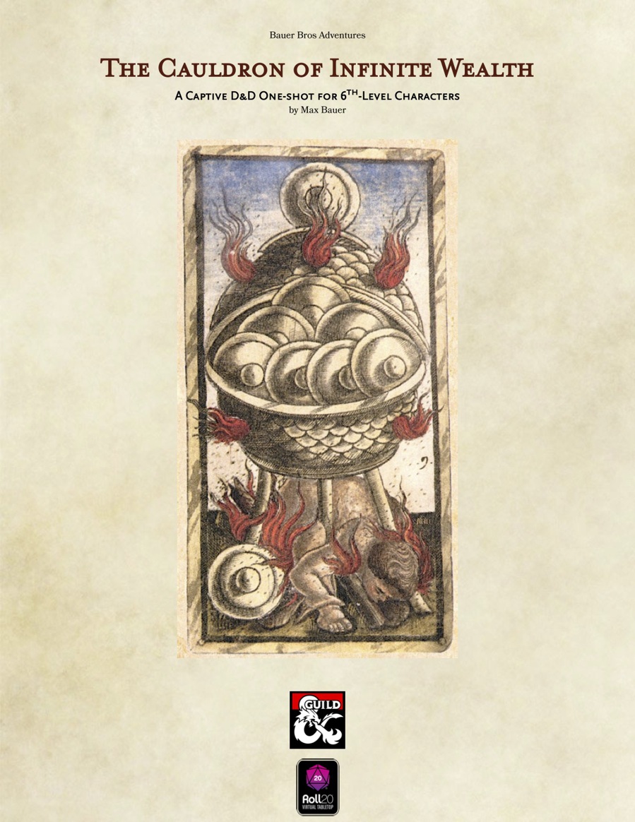 The Cauldron of Infinite Wealth - Dungeon Masters Guild | DriveThruRPG