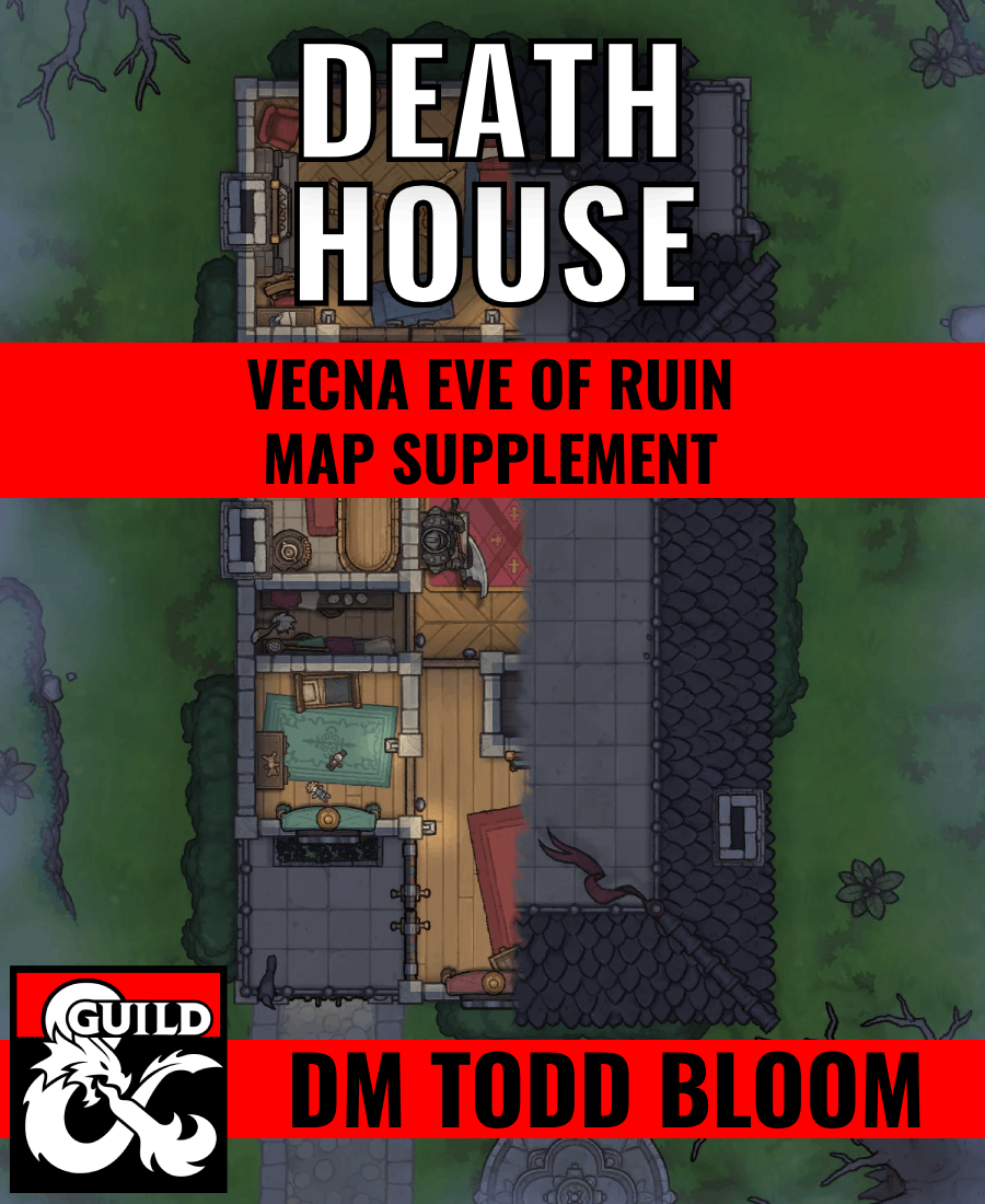 Vecna Eve of Ruin | Ch 5 Death House Map Supplement - Dungeon Masters Guild | DriveThruRPG