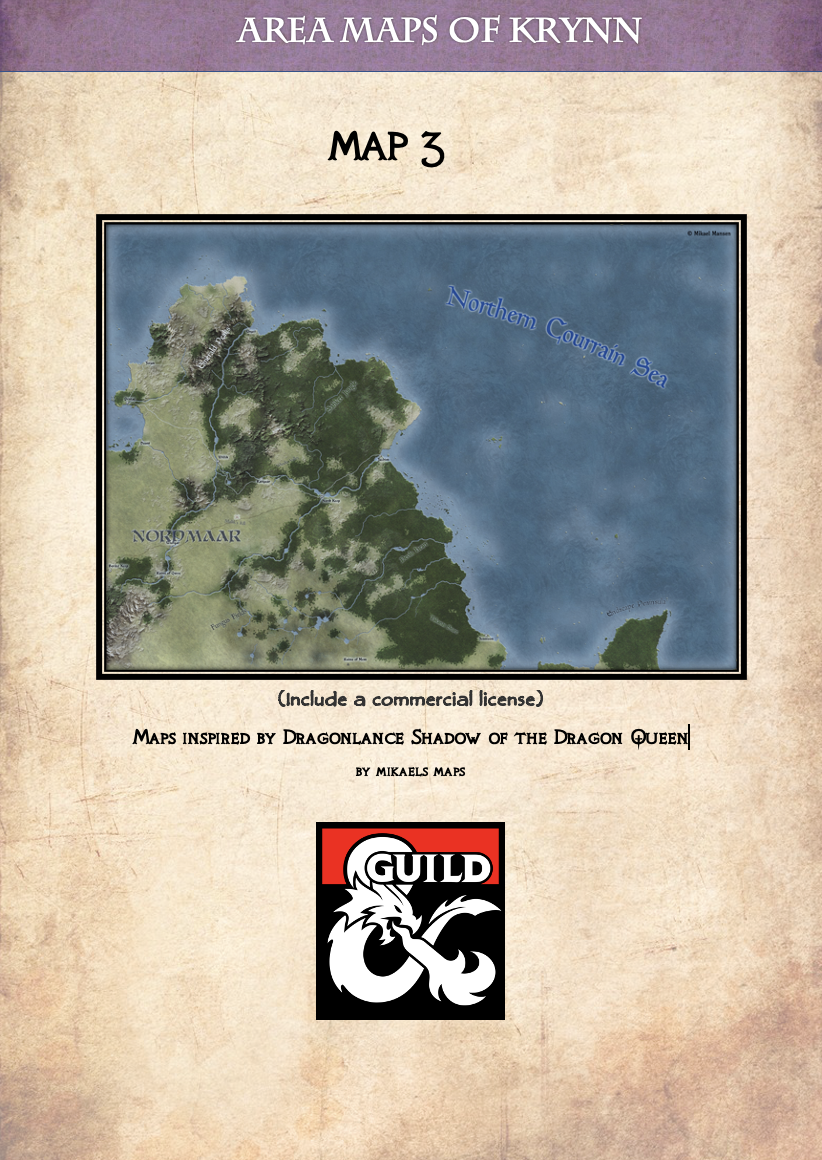 Ansalon area map 3 - Dungeon Masters Guild | DriveThruRPG