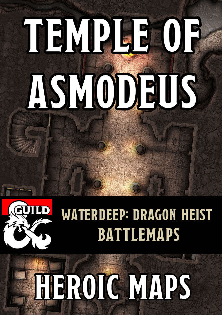 Waterdeep Dragon Heist: Temple of Asmodeus Battlemaps - Dungeon Masters ...