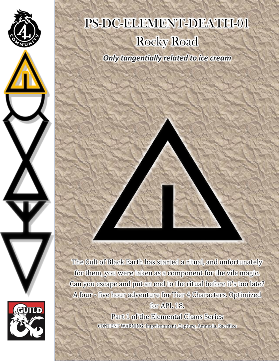 PS-DC-ELEMENT-DEATH-01 Rocky Road - Dungeon Masters Guild | DriveThruRPG
