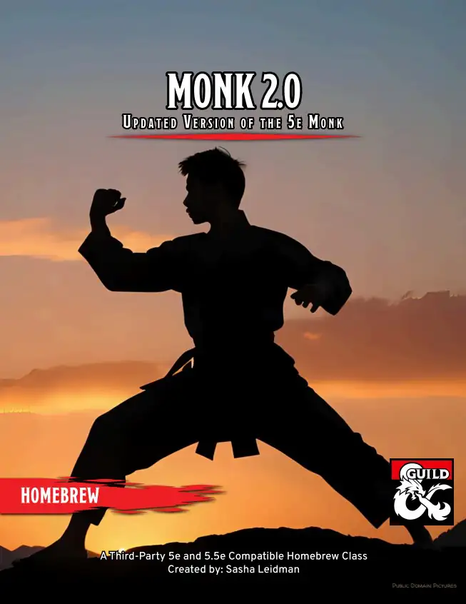 Monk 2.0 - Dungeon Masters Guild | DriveThruRPG