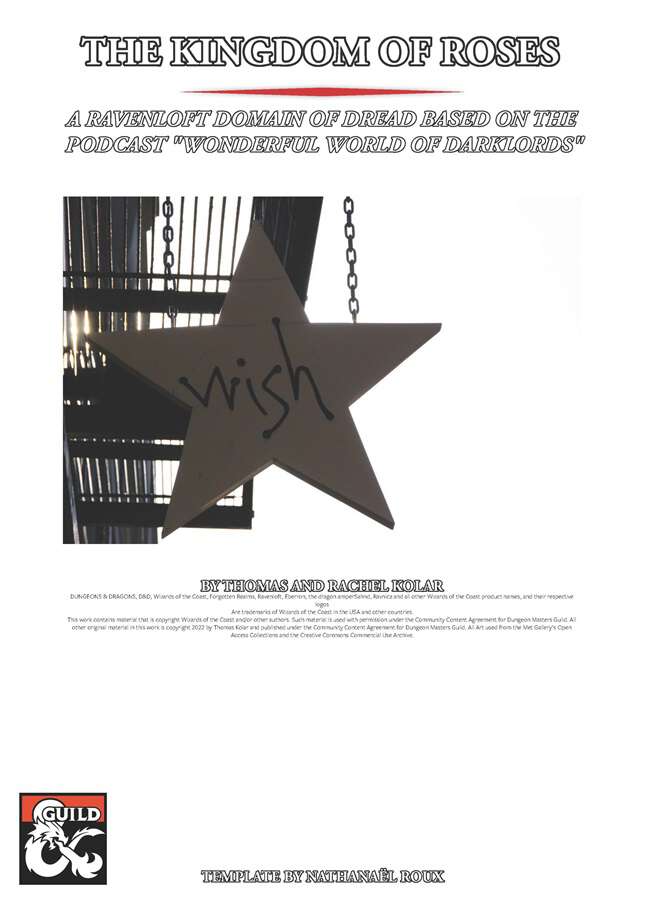 The Kingdom of Roses: A Ravenloft Domain of Dread - Dungeon Masters ...