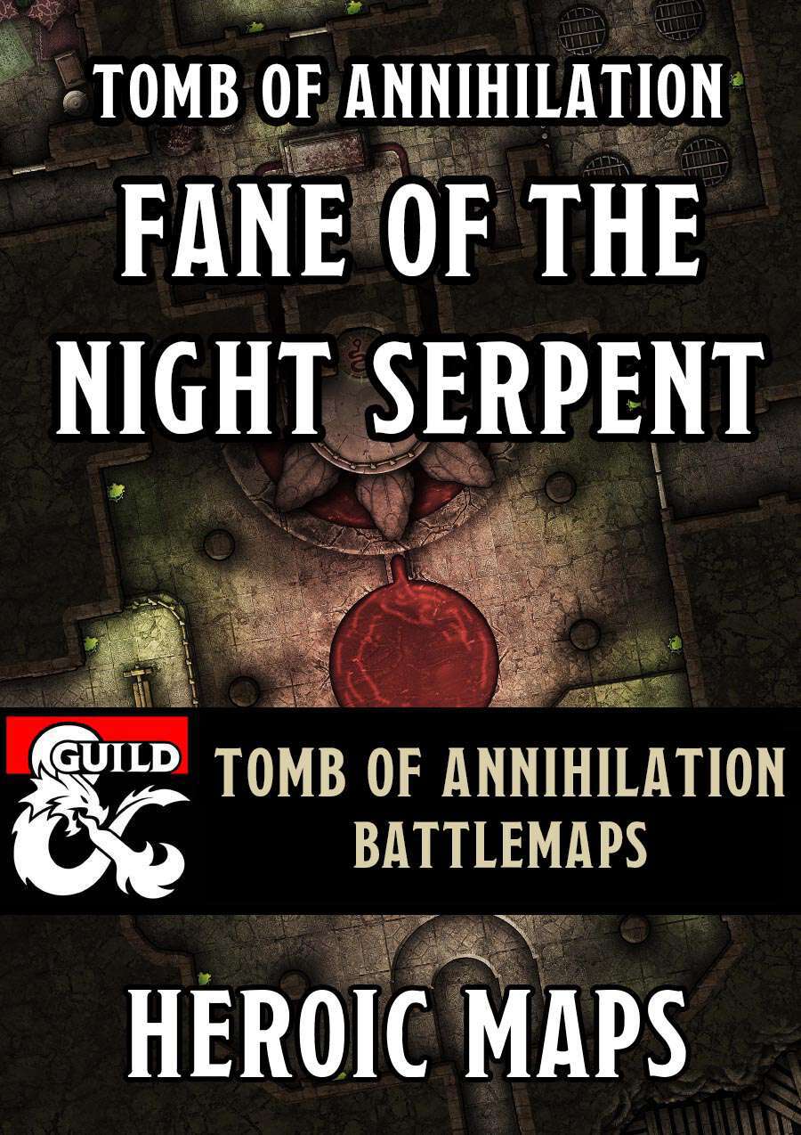 Tomb of Annihilation: Chapter 4 - Fane of the Night Serpent Battlemap ...
