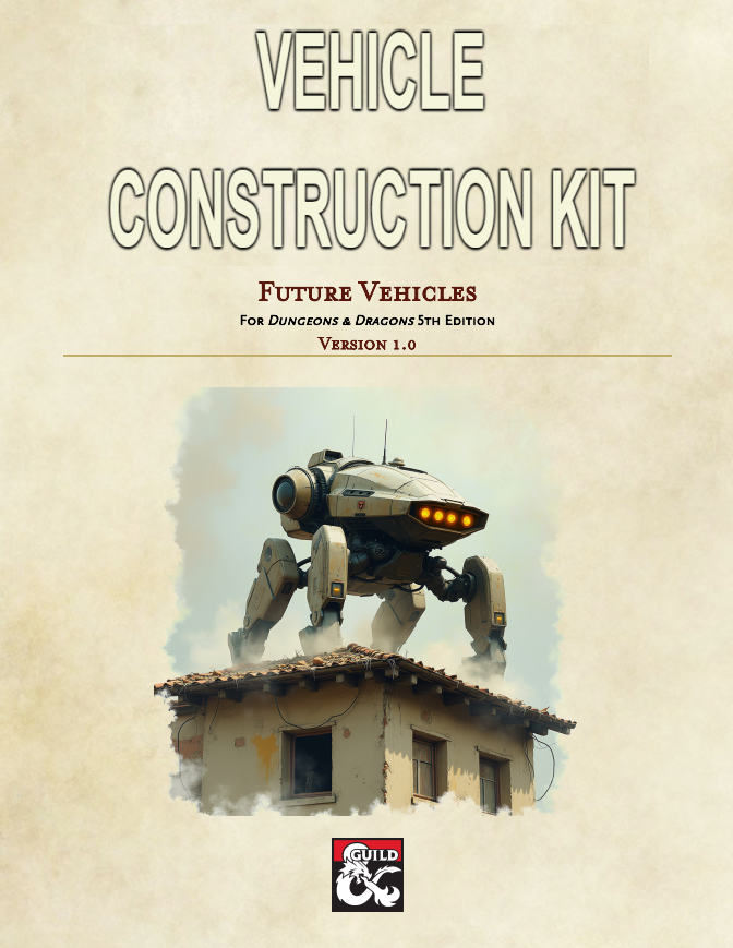 VCK: Future Vehicles - Dungeon Masters Guild | DriveThruRPG