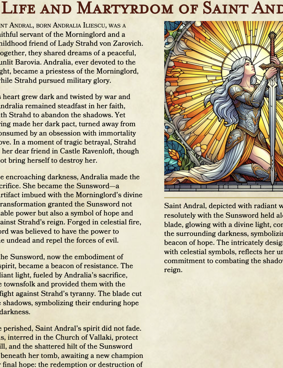 The Life and Martyrdom of Saint Andral - Dungeon Masters Guild ...