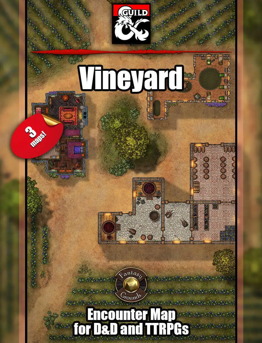Vineyard - winery map pack w/Fantasy Grounds support - TTRPG Map ...