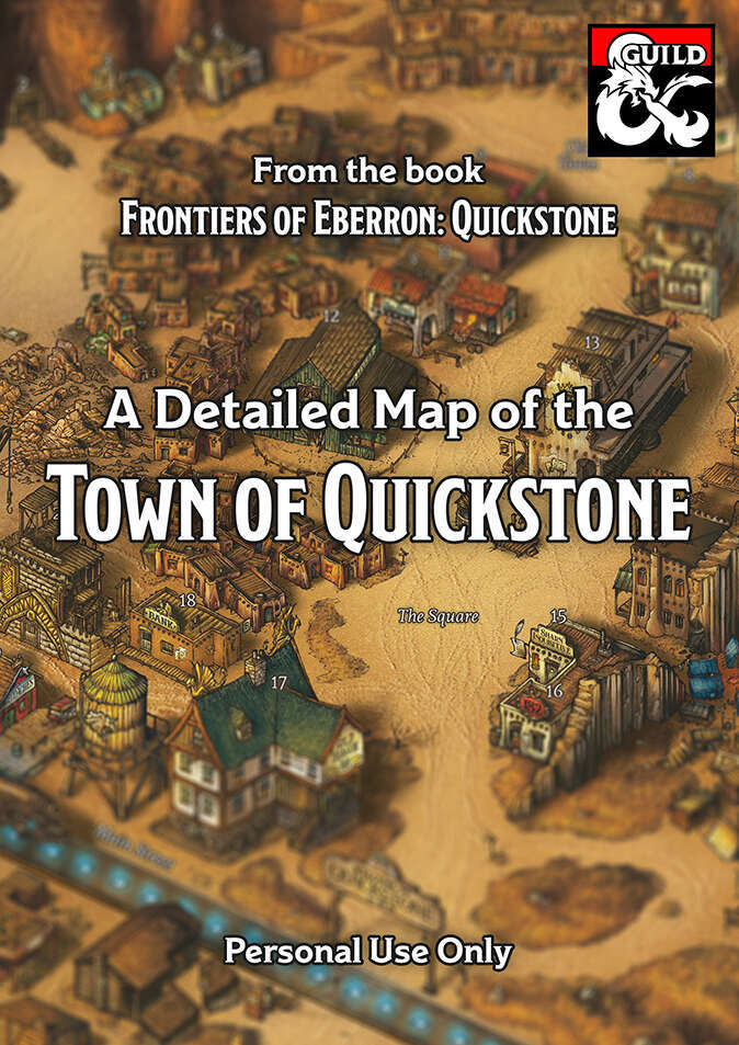 Frontiers of Eberron: Quickstone - Map of Quickstone - Dungeon Masters ...