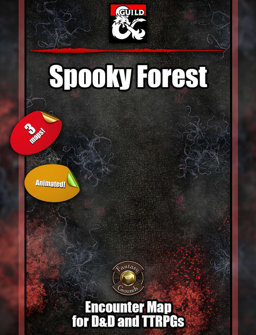 Spooky Forest - animated map pack w/Fantasy Grounds support - TTRPG Map ...