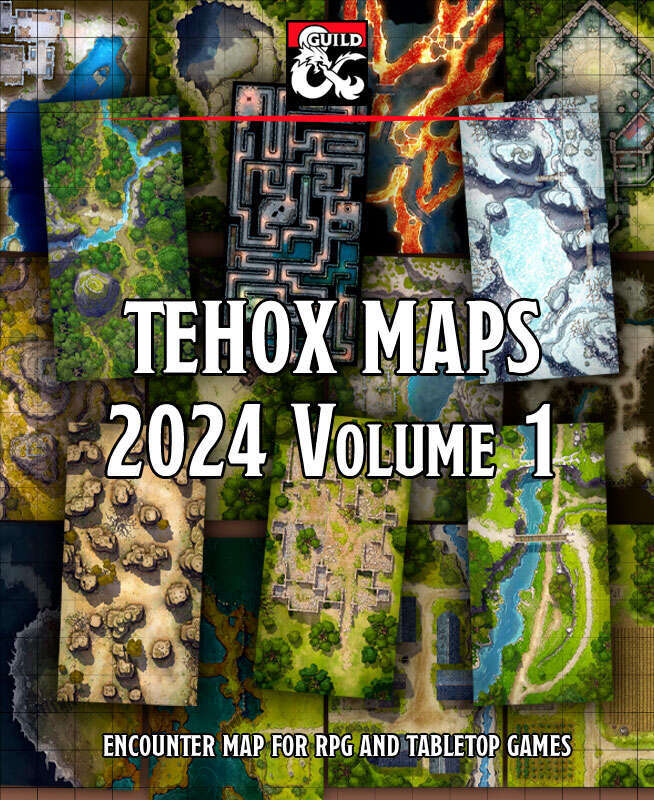 TehoxMaps battlemaps 2024 volume 1 - Dungeon Masters Guild | DriveThruRPG